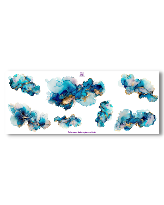 Fluid Motion Sticker Sheet – Plum Soul Studio